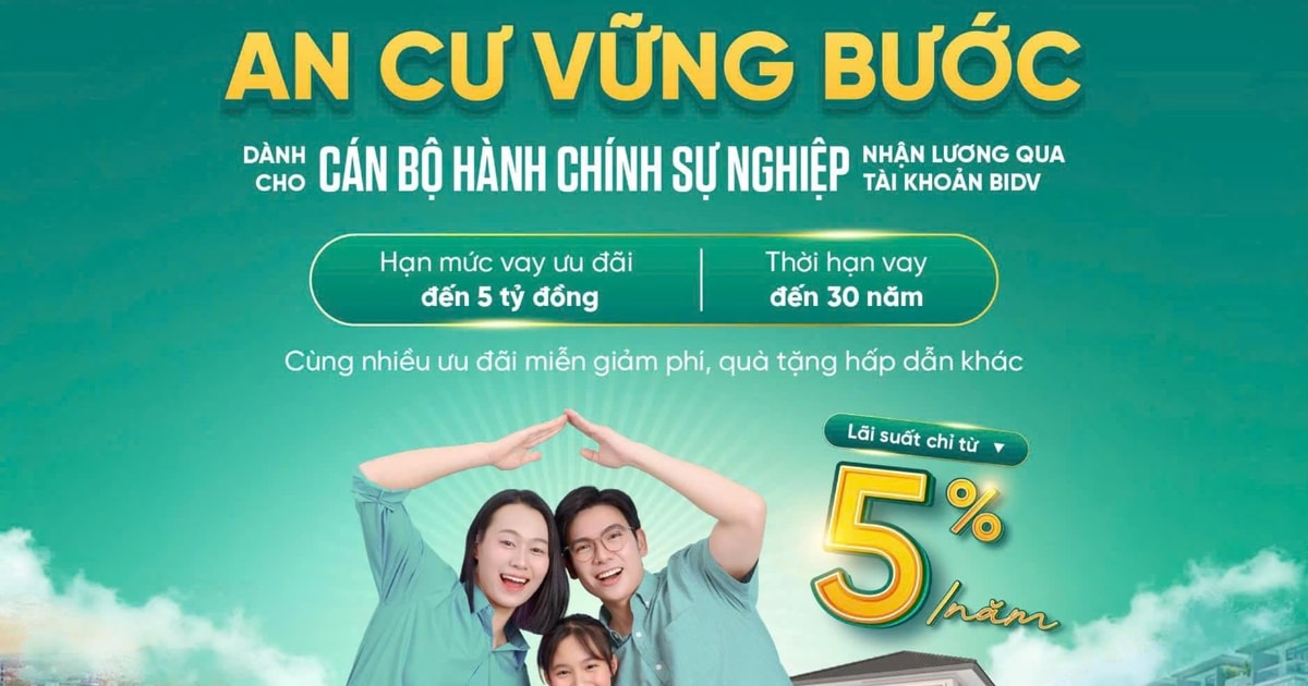 BIDV introduces the credit package "Stable settlement" with interest ...