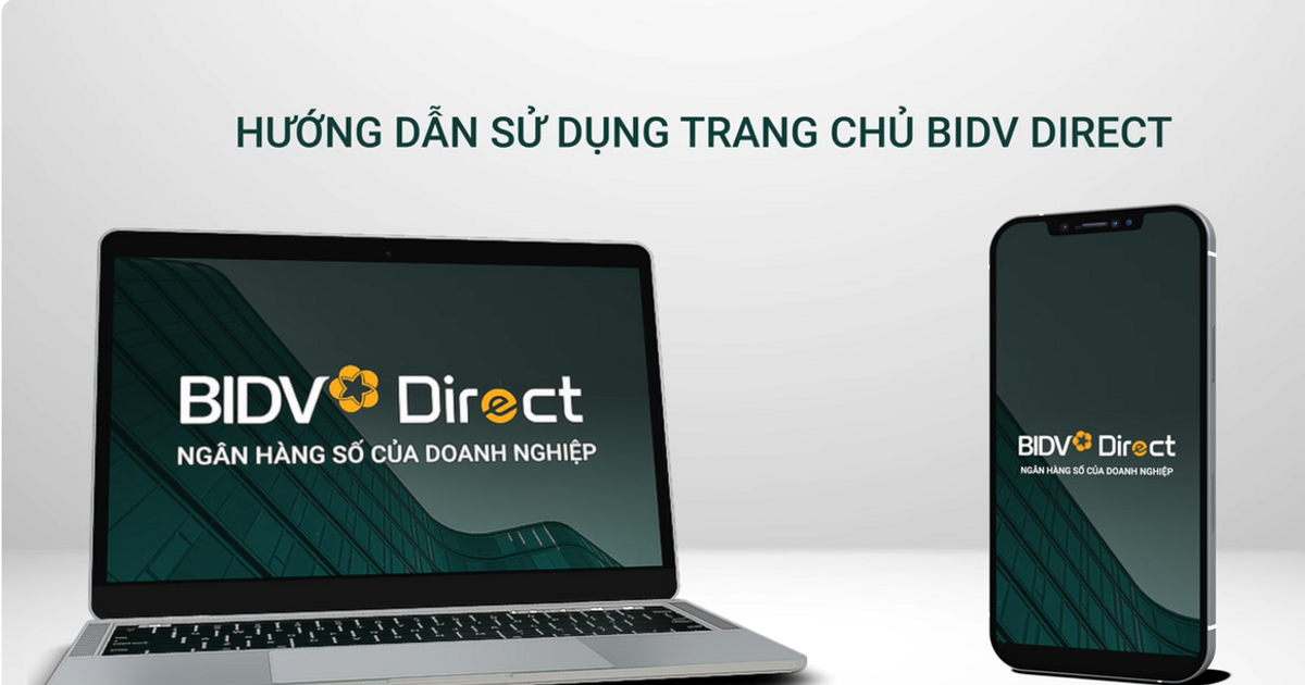 Hướng dẫn sử dụng trang chủ BIDV Direct